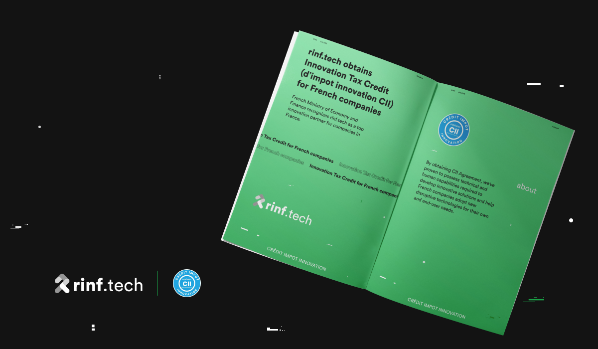 rinf.tech obtains Innovation Tax Credit (d’impot innovation CII) for ...